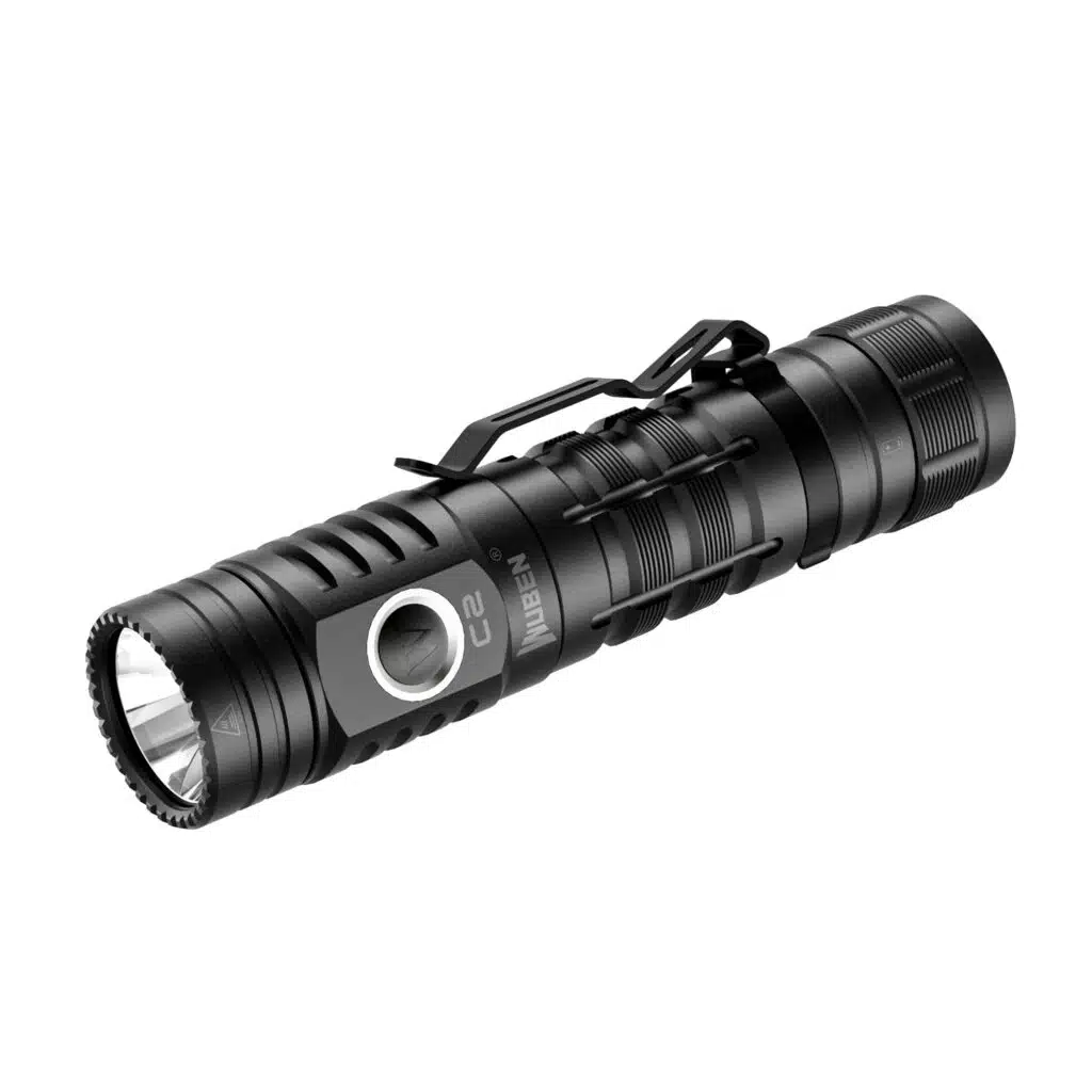Wuben C2 2000 Lumen 358m Throw Rechargeable LED Flashlight with 21700 ...
